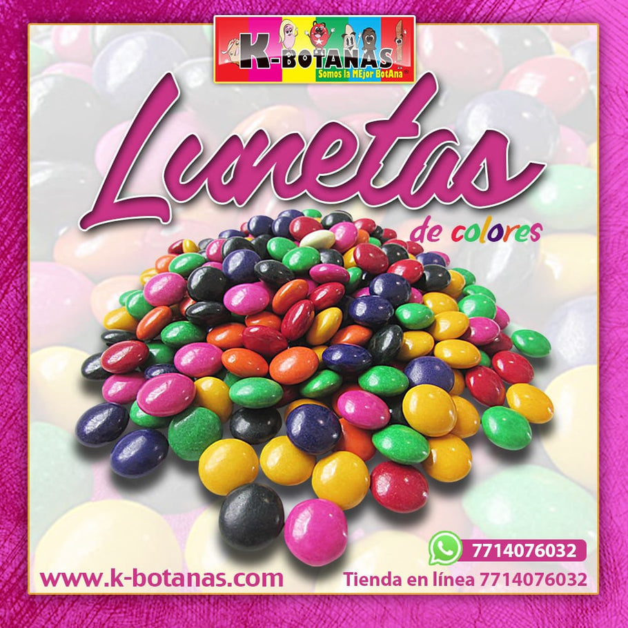 Lunetas de chocolate - Deliciosas botanas en k-botanas – K-BOTANAS ...