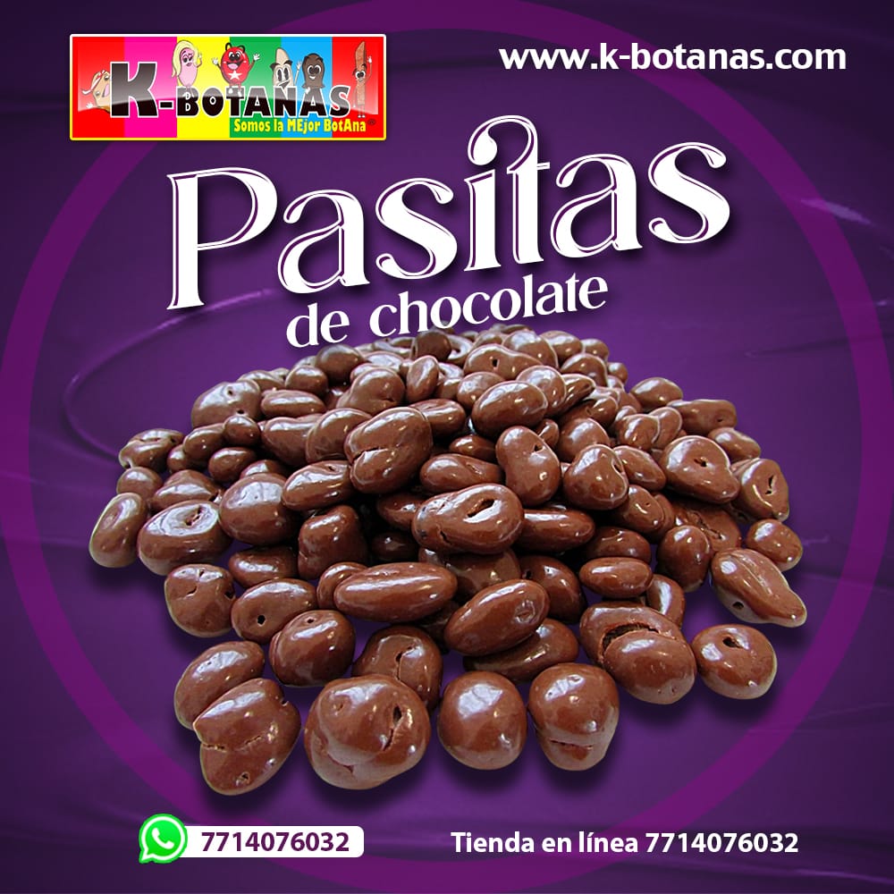 "¡Descubre las Pasitas con Chocolate K-Botanas! 100% Gourmet" – K ...